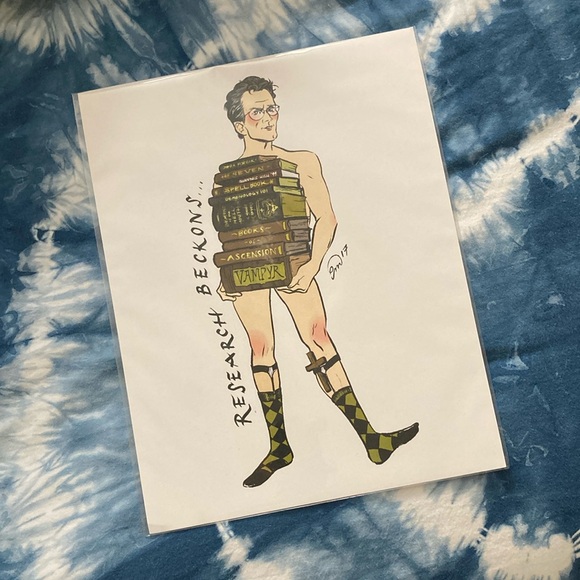 Art | Buffy The Vampire Slayer Rupert Giles The Watcher Fan Art 8x1 ...